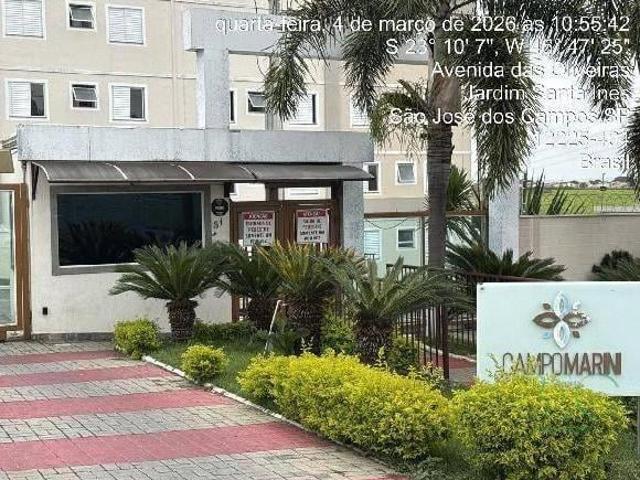 Apartamento com 2 dorm à venda, 40 m² por R$ 123.904,77 Residencial Frei Galvão São José dos Cam
