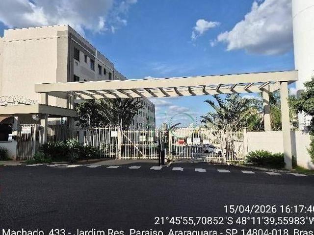 Apartamento à venda, 43 m² por R$ 88.990,38 Jardim Residencial Paraíso Araraquara/SP