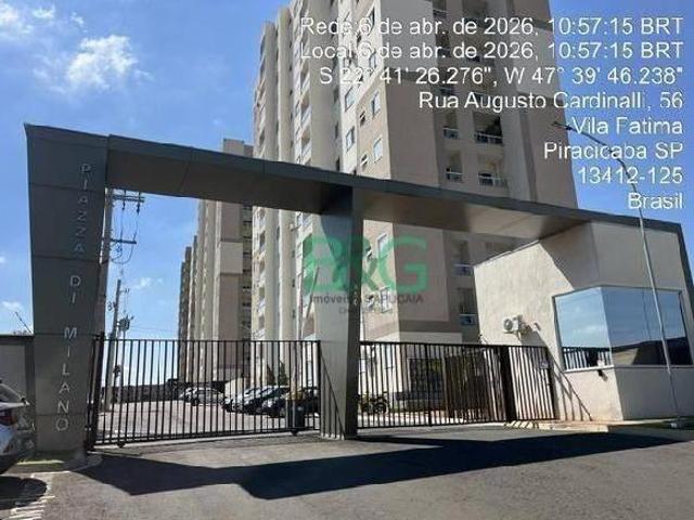 Apartamento com 2 dorm à venda, 44 m² por R$ 270.636 Nossa Senhora de Fátima Piracicaba/SP
