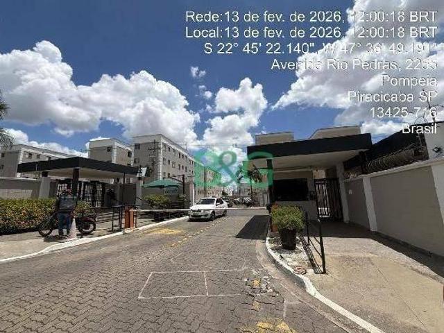 Apartamento com 2 dorm à venda, 46 m² por R$ 252.089 Alto da Pompéia Piracicaba/SP