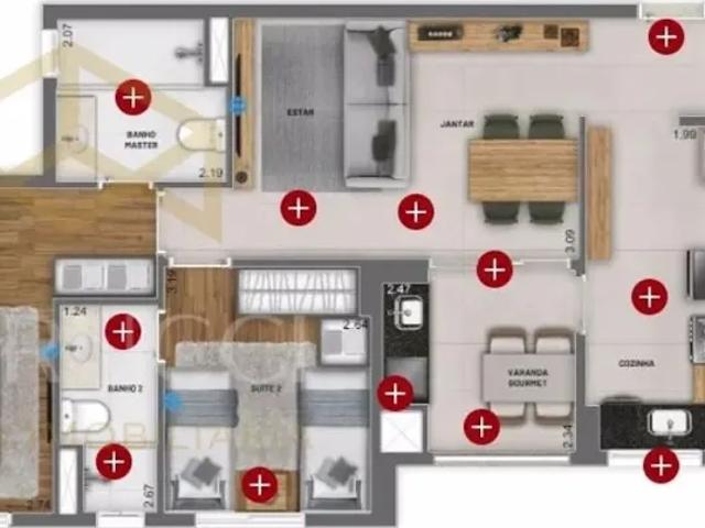 Apartamento com 2 dormitórios à venda, 84 m² por R$ 872.000,00 Jardim Proença Campinas/SP