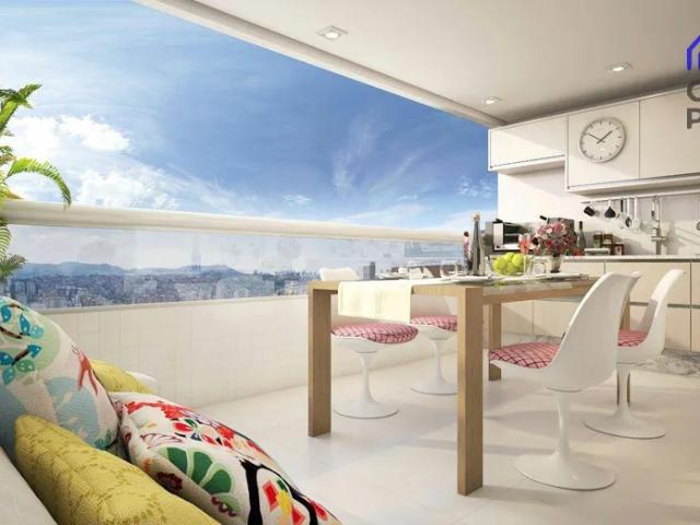 Apartamento VISTA MAR com 2 suítes à venda, 96 m² por R$ 649.000 Aviação Praia Grande/SP