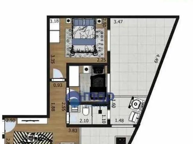 Apartamento com 2 dormitórios à venda, 37 m² por R$ 260.000,00 Guapira São Paulo/SP