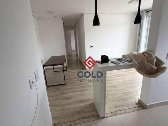 Apartamento com 2 dormitórios, 50 m² venda ou aluguel Vila Alzira Santo André/SP