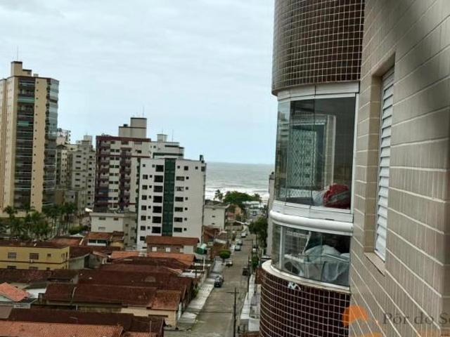 Apartamento com 2 dormitórios 1 suíte e Sacada Gourmet Ocian. Praia Grande/SP