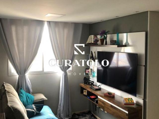 Apartamento com 2 dormitórios, vaga e lazer Vila Homero Thon, Santo André