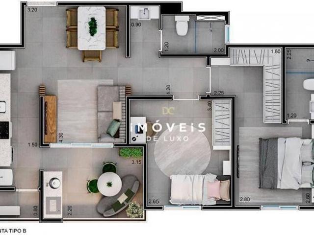 Apartamento com 2 dormitórios à venda no Condomínio Icaraí Parque Clube, Salto/Sp