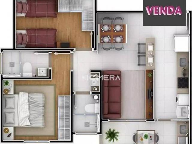 Apartamento com 2 dormitórios à venda no Condomínio Le Monde Campolim Sorocaba/SP