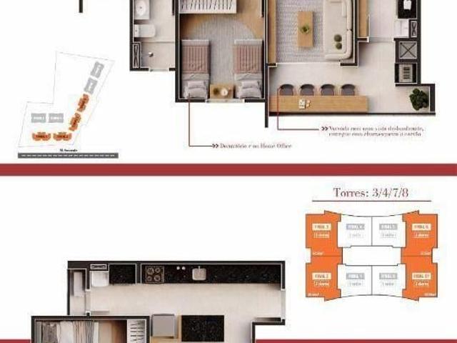 Apartamento com 2 dormitórios à venda, à partir de R$ 562.936* Boa Vista Bragança Paulista/SP