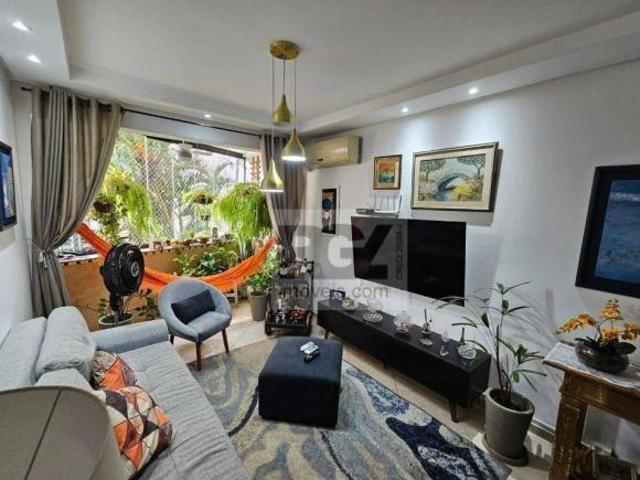 Apartamento com 2 dormitórios à venda, 103 m² por R$ 650.000,00 Ponta da Praia Santos/SP