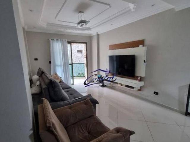 Apartamento com 2 dormitórios à venda, 100 m² por R$ 575.000 Canto do Forte Praia Grande/SP