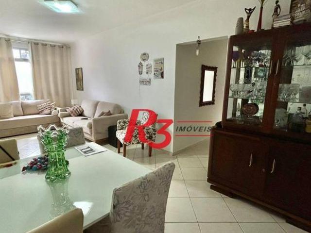 Apartamento com 2 dormitórios à venda, 100 m² por R$ 586.000,00 Marapé Santos/SP
