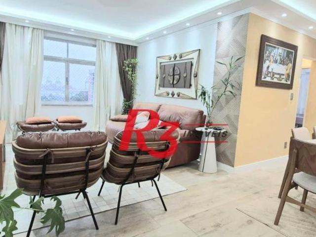 Apartamento com 2 dormitórios à venda, 104 m² por R$ 780.000,00 Aparecida Santos/SP