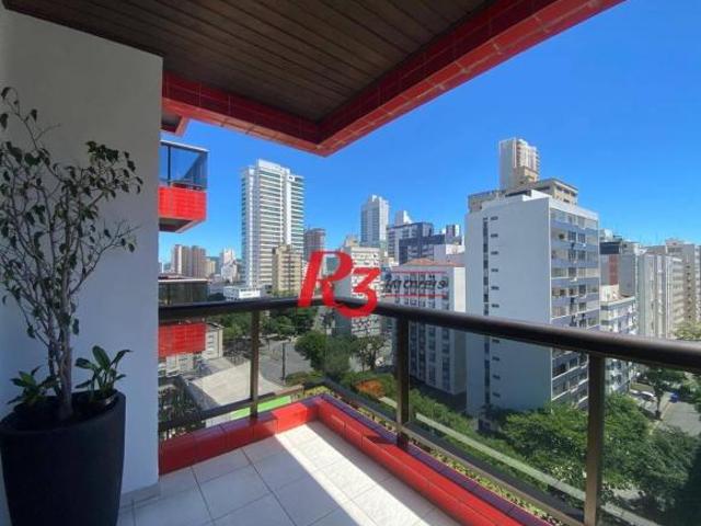 Apartamento com 2 dormitórios à venda, 105 m² por R$ 977.000,00 Ponta da Praia Santos/SP