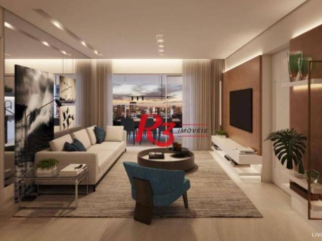 Apartamento com 2 dormitórios à venda, 113 m² por R$ 2.100.000,00 Ponta da Praia Santos/SP