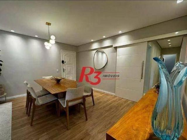 Apartamento com 2 dormitórios à venda, 116 m² por R$ 1.300.000,00 Ponta da Praia Santos/SP