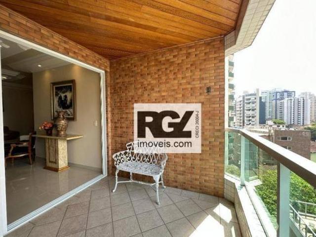 Apartamento com 2 dormitórios à venda, 116 m² por R$ 1.380.000,00 Embaré Santos/SP