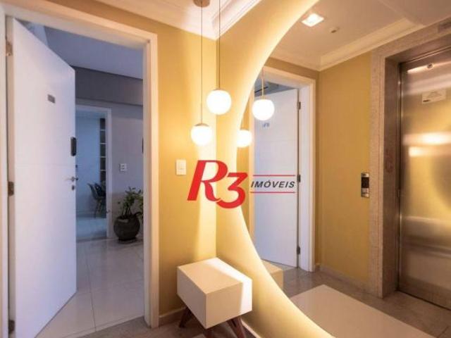 Apartamento com 2 dormitórios à venda, 134 m² por R$ 2.200.000,00 Ponta da Praia Santos/SP