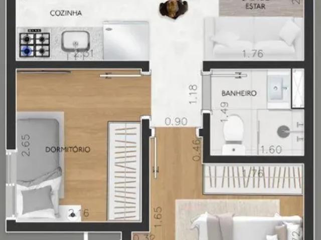 Apartamento à venda, 35 m² por R$ 295.000,00 Vila Aricanduva São Paulo/SP