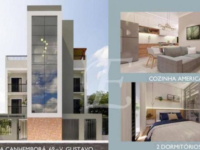 Apartamento com 2 dormitórios à venda, 35 m² por R$ 295.956,58 Vila Gustavo São Paulo/SP