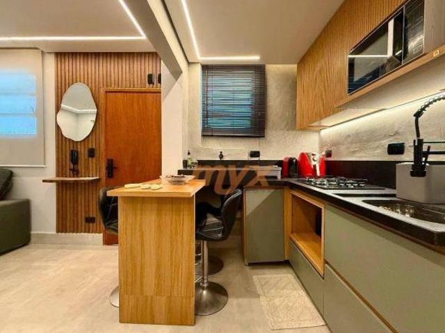 Apartamento com 2 dormitórios à venda, 35 m² por R$ 480.000,00 Aparecida Santos/SP