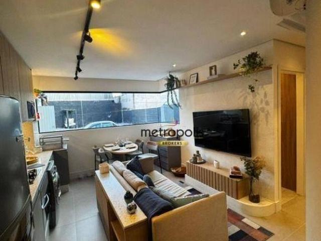 Apartamento com 2 dormitórios à venda, 37 m² por R$ 317.089,50 Vila Palmares Santo André/SP