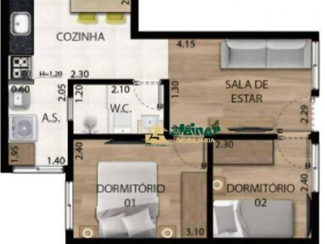 Apartamento com 2 dormitórios à venda, 37 m² por R$ 330.000,01 Parque Vitória São Paulo/SP