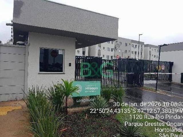 Apartamento com 2 dormitórios à venda, 38 m² por R$ 128.135,66 Parque Orestes Ôngaro Hortolândia