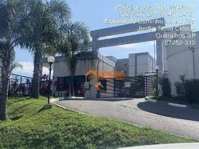 Apartamento com 2 dormitórios à venda, 38 m² por R$ 153.076 Jardim Nova Cidade Guarulhos/SP
