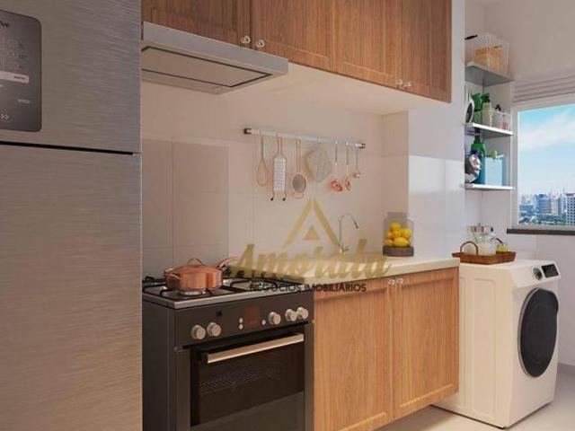 Apartamento com 2 dormitórios à venda, 38 m² por R$ 263.990,00 Jardim Santa Rita de Cássia Santa