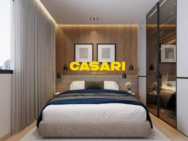 Apartamento com 2 dormitórios à venda, 38 m² por R$ 302.827,00 Vila Príncipe de Gales Santo Andr