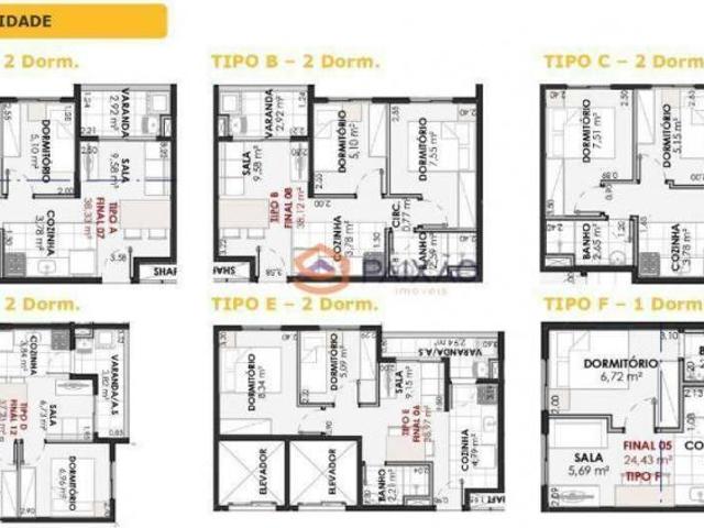 Apartamento com 2 dormitórios à venda, 38 m² por R$ 310.500,00 Vila Aricanduva São Paulo/SP