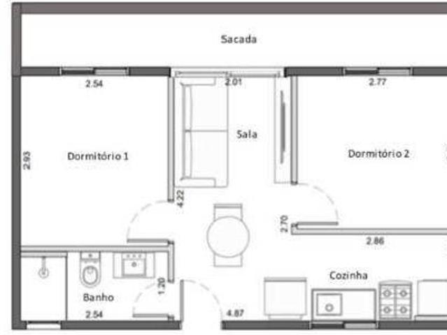 Apartamento com 2 dormitórios à venda, 32 m² por R$ 280.000,00 Vila Antonieta São Paulo/SP