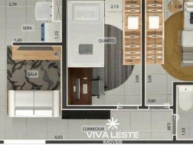 Apartamento com 2 dormitórios à venda, 33 m² por R$ 264.000,00 Jardim Santa Maria São Paulo/SP