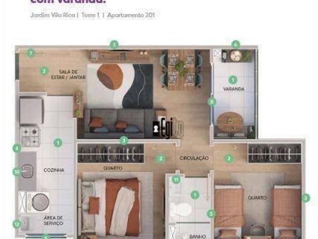 Apartamento com 2 dormitórios à venda, 44 m² por R$ 240.490,00 Industrial Juiz de Fora/MG