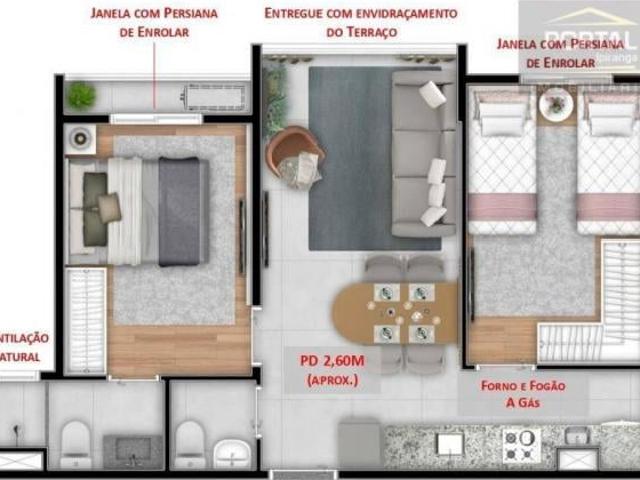 Apartamento com 2 dormitórios à venda, 44 m² por R$ 534.174,07 Ipiranga São Paulo/SP