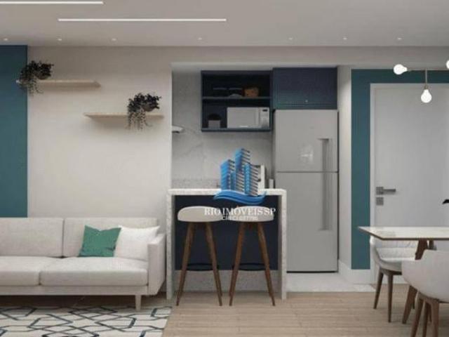 Apartamento com 2 dormitórios à venda, 46 m² por R$ 376.000,00 Utinga Santo André/SP