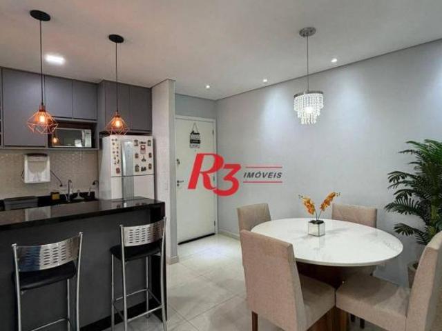 Apartamento com 2 dormitórios à venda, 46 m² por R$ 380.000,00 Areia Branca Santos/SP