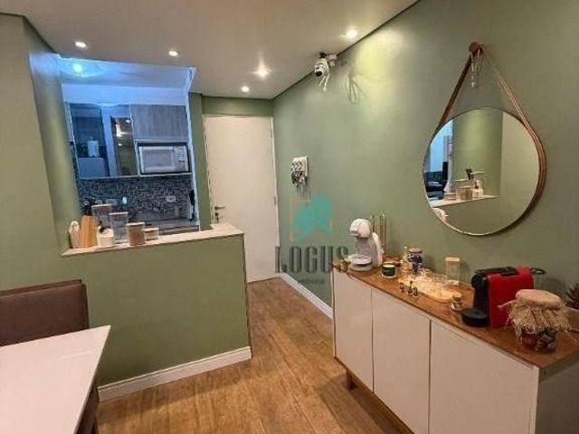 Apartamento com 2 dormitórios à venda, 47 m² por R$ 350.000,00 Taboão São Bernardo do Campo/SP