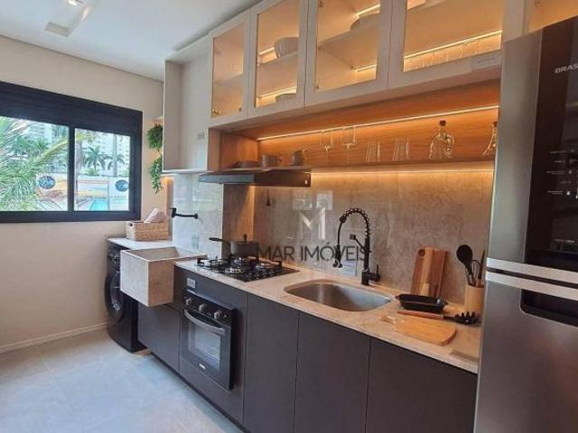 Apartamento com 2 dormitórios à venda, 47 m² por R$ 460.000 Praia da Enseada Guarujá/SP
