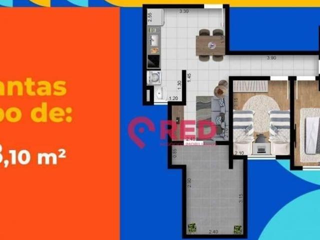 Apartamento com 2 dormitórios à venda, 48 m² por R$ 228.990,00 Residencial Cozumel Sorocaba/SP