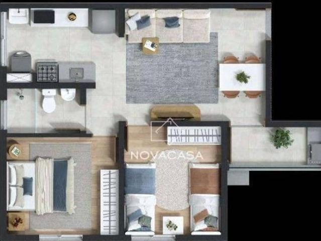 Apartamento com 2 dormitórios à venda, 48 m² por R$ 399.000,00 Planalto Belo Horizonte/MG