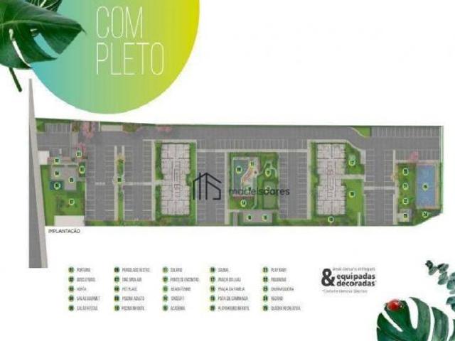 Apartamento com 2 dormitórios à venda, 49 m² por R$ 370.000,00 Jardim Paraíso Jaguariúna/SP