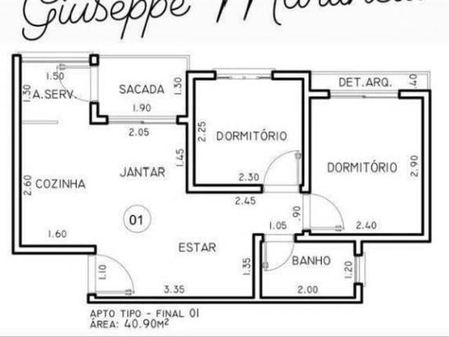 Apartamento com 2 dormitórios à venda, 41 m² por R$ 299.000,00 Vila Humaitá Santo André/SP