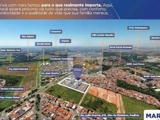 Apartamento com 2 dormitórios à venda, 42 m² a partir de R$ 308 mil Paulínia/SP