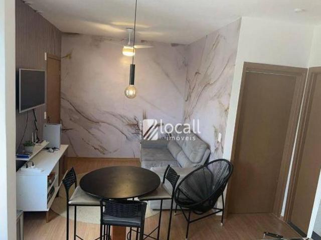 Apartamento com 2 dormitórios à venda, 42 m² por R$ 195.000 Parque Rio Tocantins São José do Rio