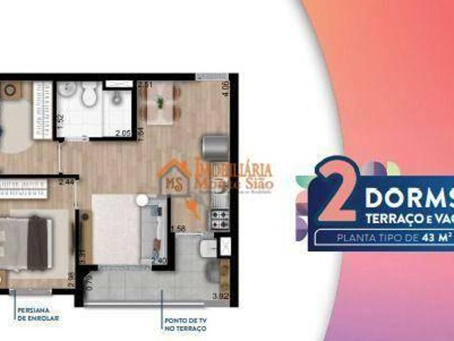 Apartamento com 2 dormitórios à venda, 42 m² por R$ 339.000,00 Vila Augusta Guarulhos/SP