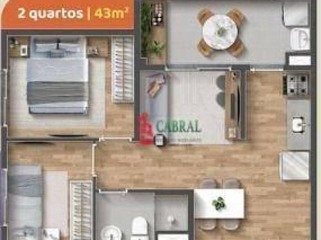 Apartamento com 2 dormitórios à venda, 43 m² por R$ 382.900,00 Santo Amaro São Paulo/SP