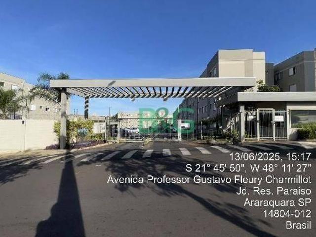 Apartamento com 2 dormitórios à venda, 43 m² por R$ 89.407,70 Jardim Residencial Paraíso Araraqu