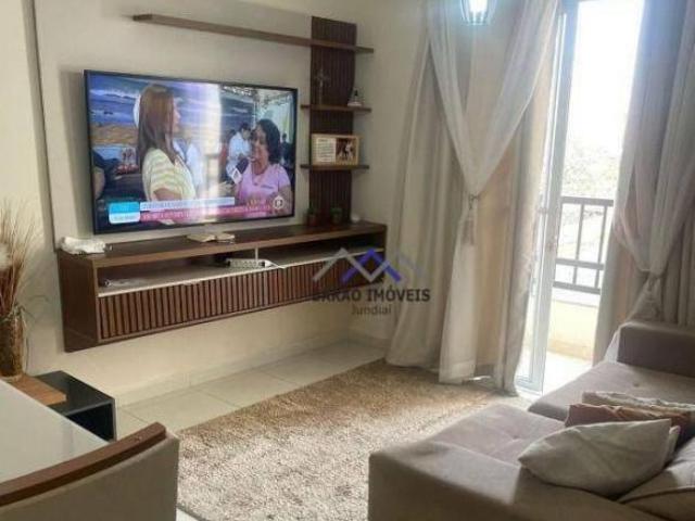 Apartamento com 2 dormitórios à venda, 54 m² por R$ 370.000,00 Medeiros Jundiaí/SP